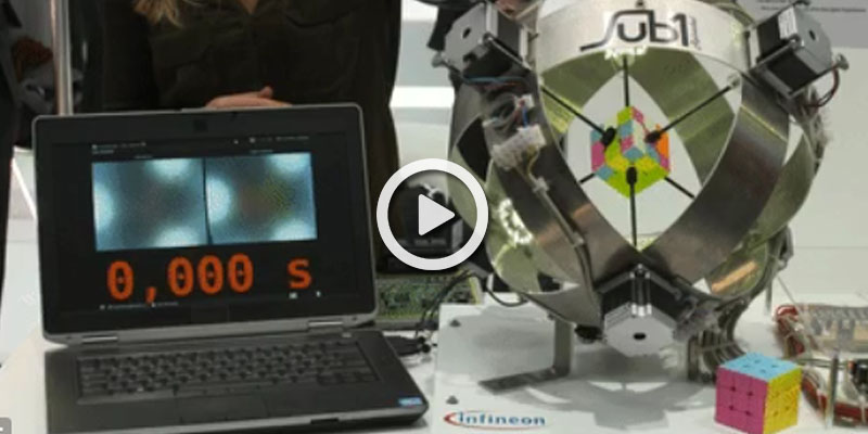 Un robot arma el cubo de Rubik en 0,637 segundos