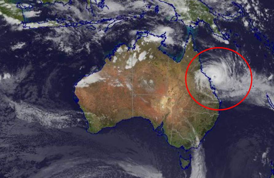 Ordenan la evacuación de 25.000 personas en Australia por el ciclón Debbie