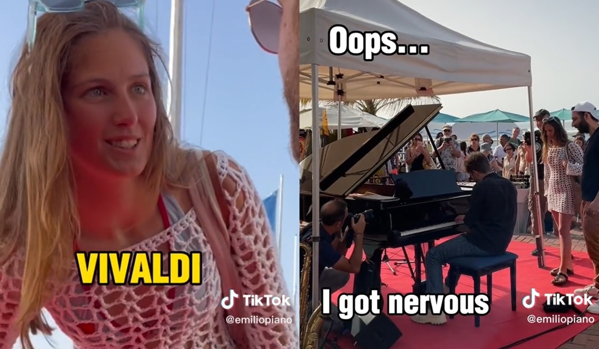 Un famoso tiktoker pianista emociona en Canarias al tocar una canción de Vivaldi y terminar ...