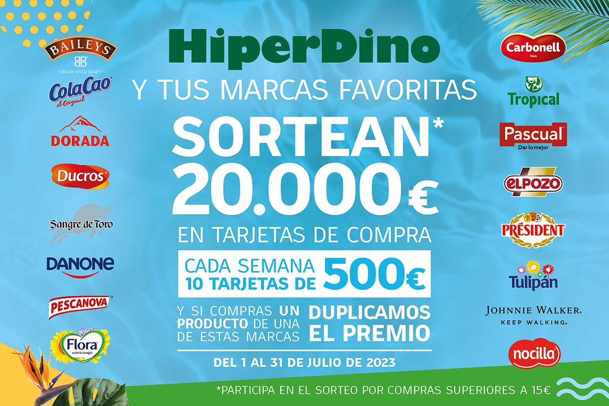 HiperDino da la bienvenida al verano con el sorteo de 20.000 euros en ...