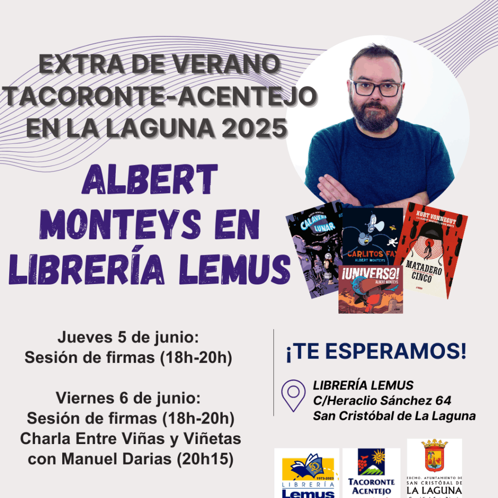 El autor de cómics Albert Monteys presenta en La Laguna sus obras