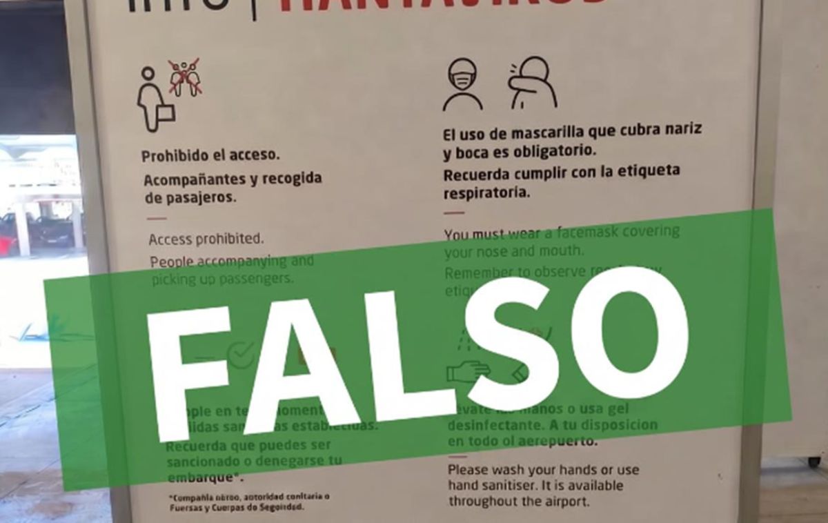 Aena desmiente el cartel sobre el hantavirus en el Aeropuerto Tenerife ...